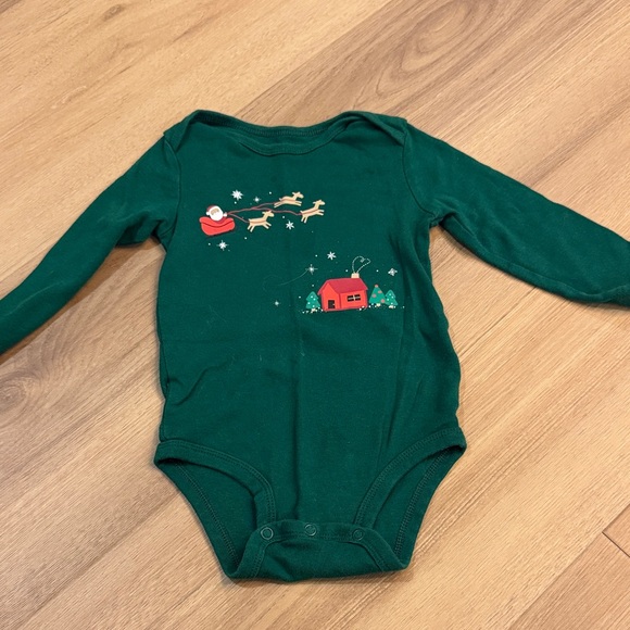Carter's | One Pieces | Carters Santa And Reindeer Onesie | Poshmark